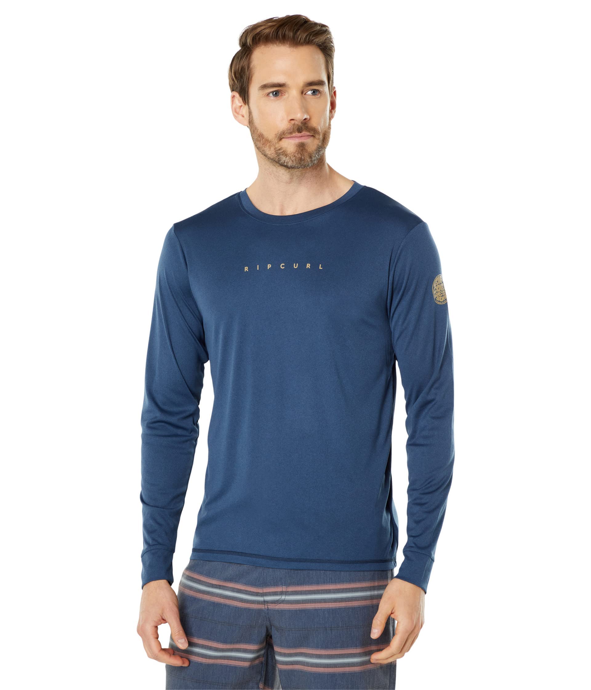Rip Curl Dawn Patrol Long Sleeve UV Tee Navy Marle LG