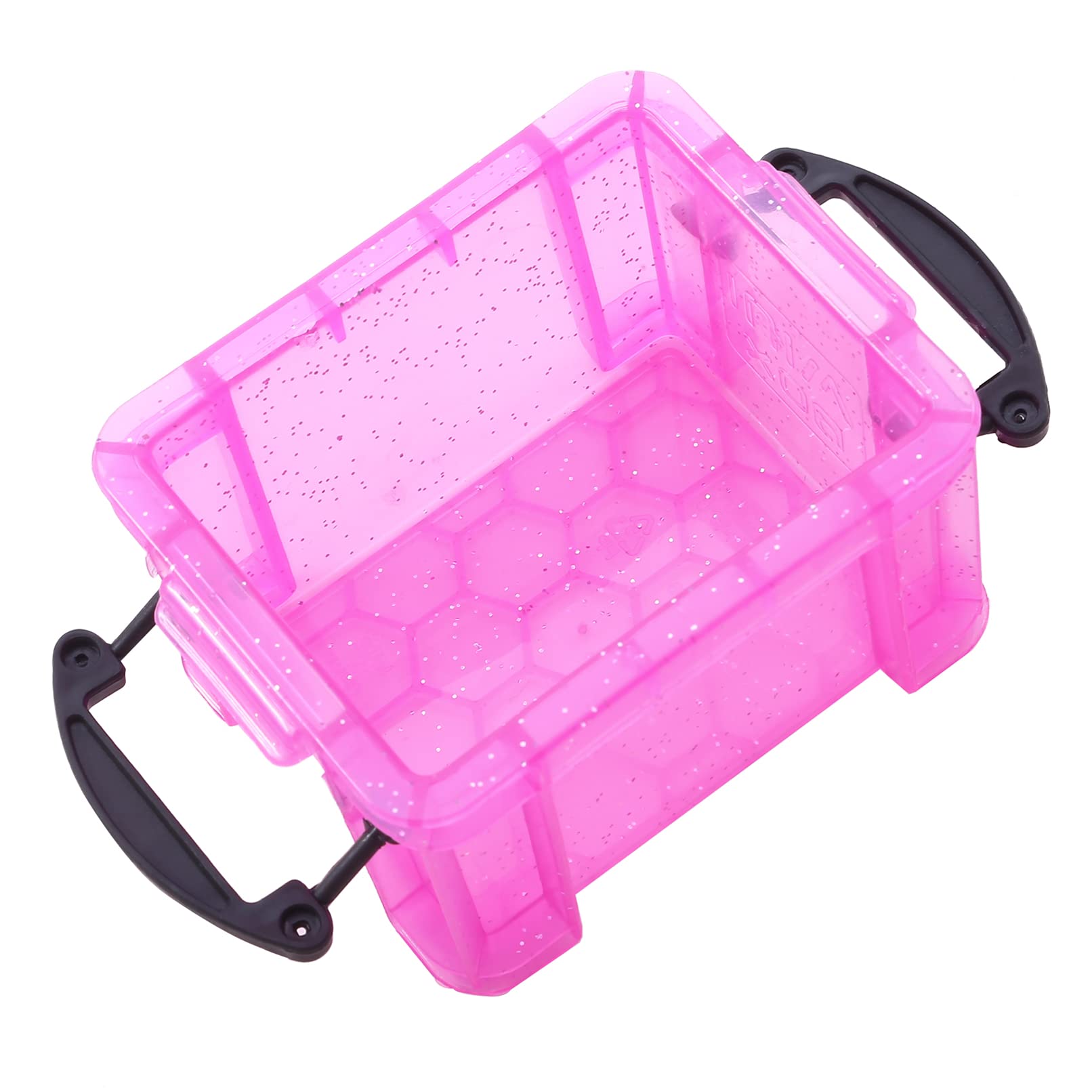 Sevenfly Family Plastic Storage Bin with Lid Medicine Box Lockable Container for Toy Desktop Jewelry Accessory Drawer Or Kitchen,Purple