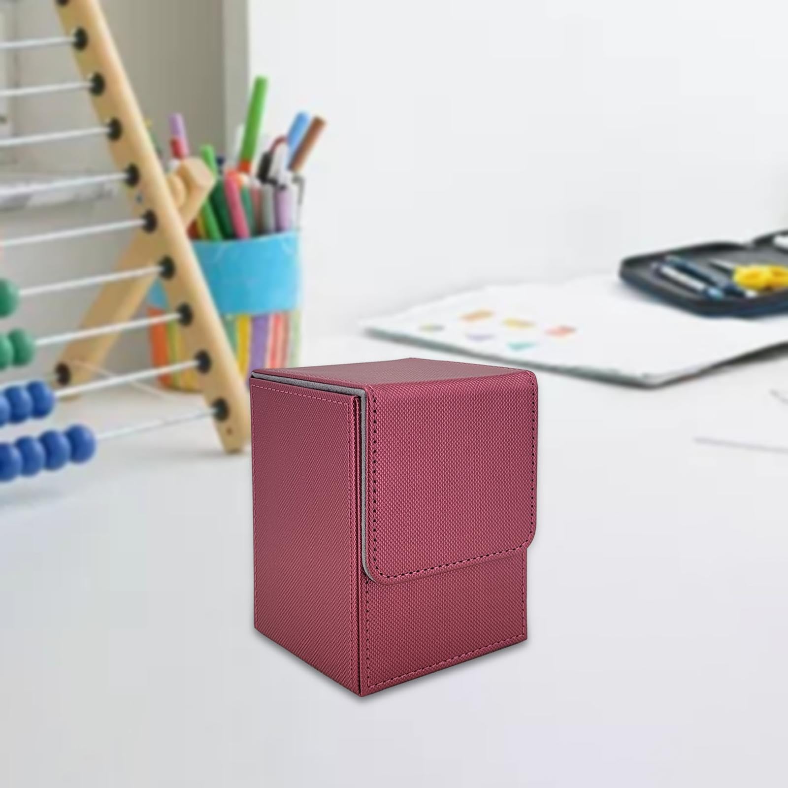 MERIGLARE Card Deck Box Deck Case, Game Card Protectors, Collectible Cards Container, Gaming Card Holder, Sleeved Card Storage Box