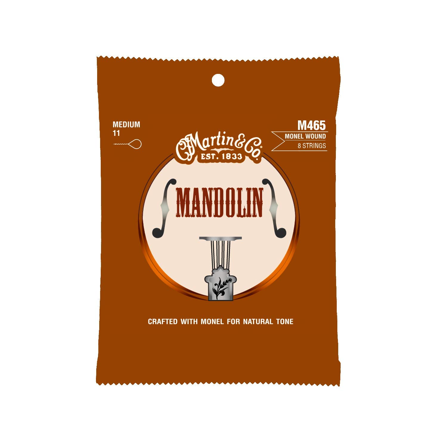 Martin Mandolin Monel Wound 8-Strings, Medium (M465) Med