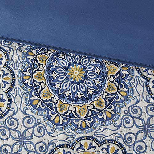Madison Park Tangiers 6 Piece 2-in-1 Duvet Set, Blue, Cal, King/California King