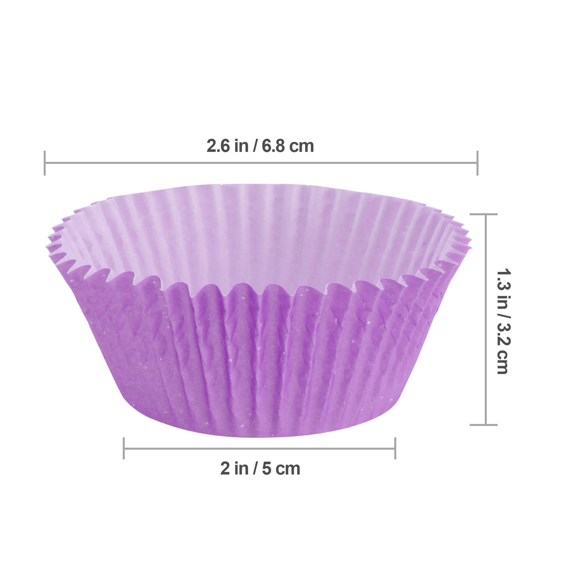 TRUSBER Baking Cups, 100 pieces Standard Size Paper Cupcake Liners Wrappers Nonstick Muffin Molds Baking Cup Holders for Wedding, Birthday, Baby Shower or Holiday Party