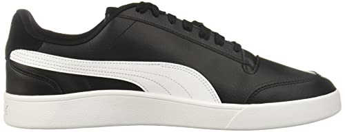 PUMA Mens Shuffle Sneaker, PUMA Mens Black-PUMA Mens White-PUMA Mens Team Gold, 10.5