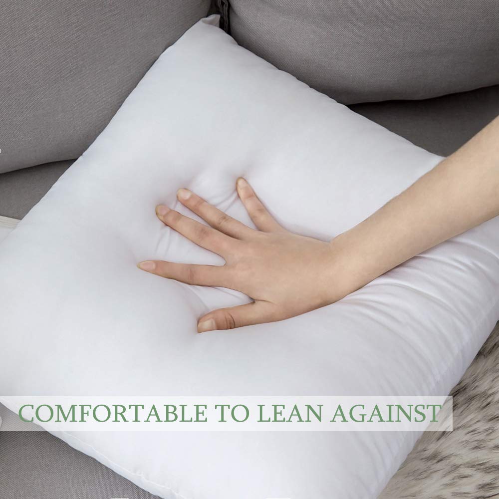 MIULEE 18 x 18 Pillow Inserts (Set of 4) - Decorative Throw Pillows Insert Square Premium Pillow Stuffers Form for Couch Sofa Bed Cushion