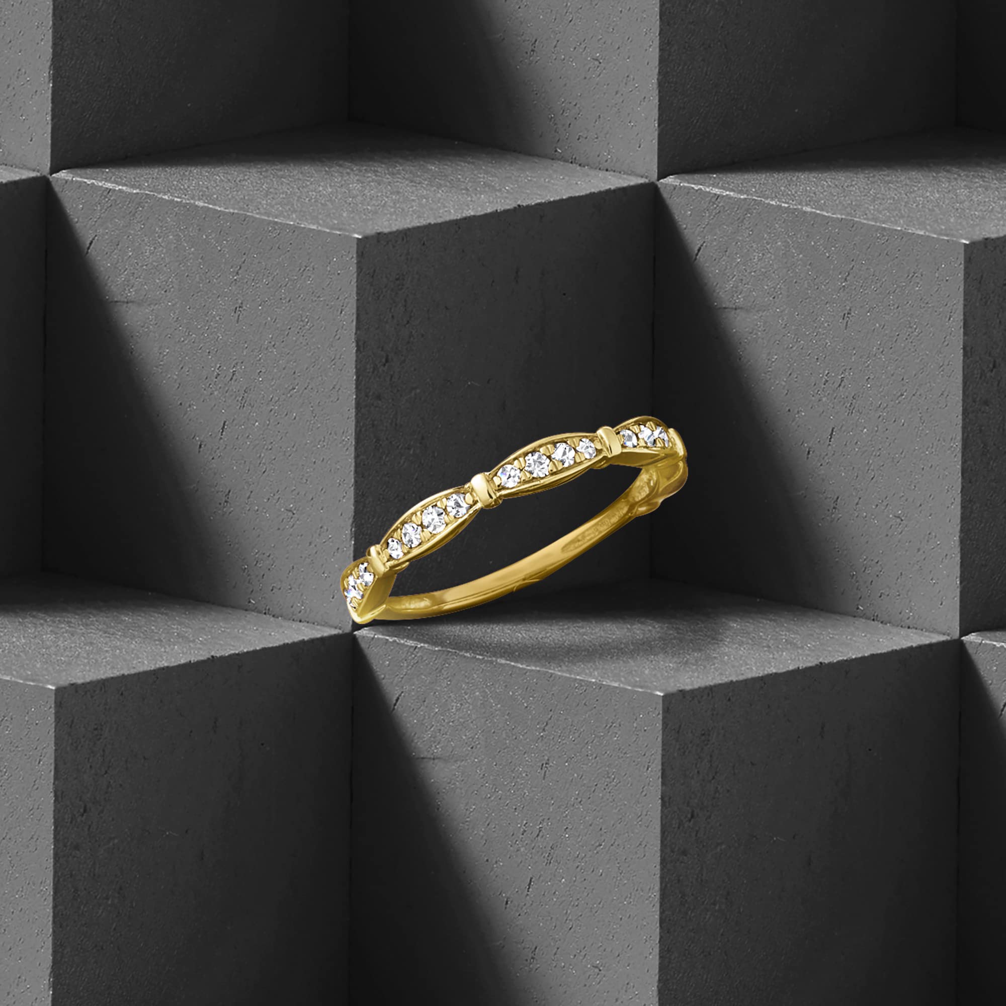 RS Pure by Ross-Simons 0.25 ct. t.w. Diamond Ring in 14kt Yellow Gold. Size 10