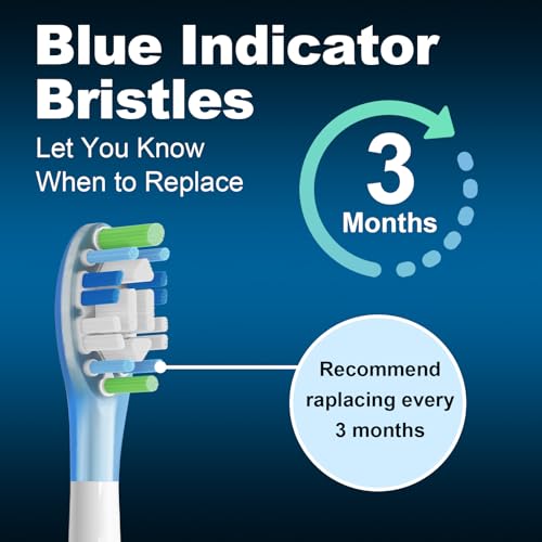 MERUYOO Replacement Heads Compatible with Philips Sonicare 8 Pack, MERUYOO Electric Tooth-Brush Head for C3, Brush Heads for Phillips