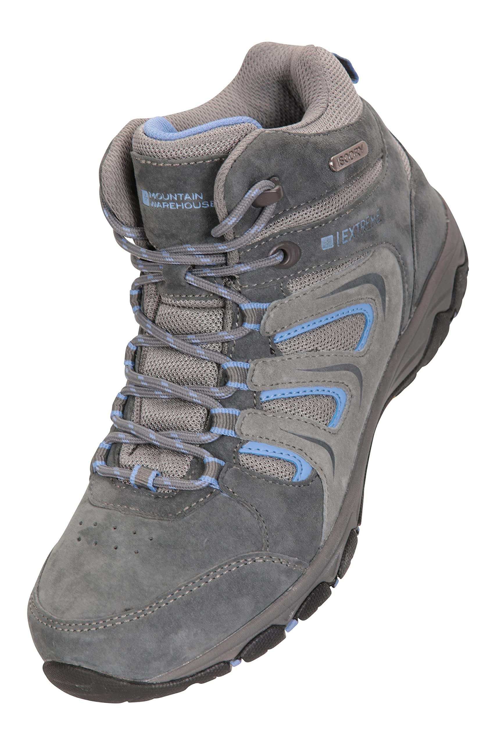 Mountain Warehouse Aspect Extreme Womens Waterproof IsoGrip Walking Boots Grey Womens Shoe Size 10 US