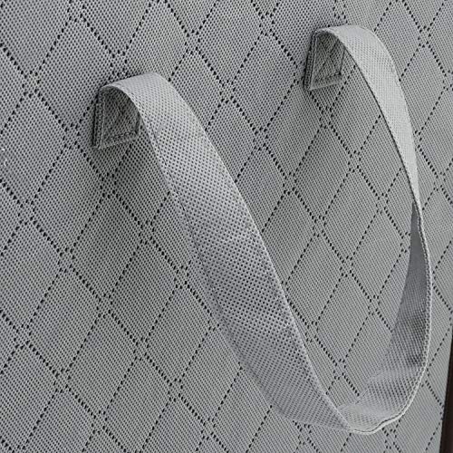 LivingBox Foldable Storage Containers Fabric See-Through Window, Household Home Organizers, Non-Woven Fabric Storage Bins, 3 Pack