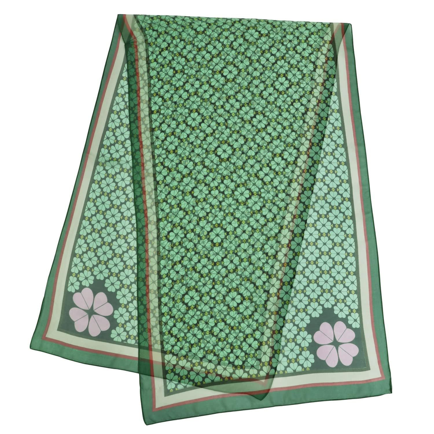 St. Patrick's Day Scarf Shamrock Scarves Shawl Irish Theme Scarfs for Women Holiday Green Clover Print