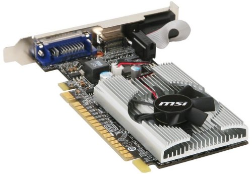 MSI Geforce 210 1024 MB DDR3 PCI-Express 2.0 Graphics Card MD1G/D3 (Renewed)