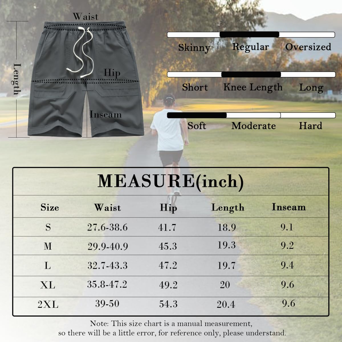 Msmsse Women's Summer Travel Cargo Shorts Quick Dry Drawstring Loose Hiking Sports Shorts Army Green M