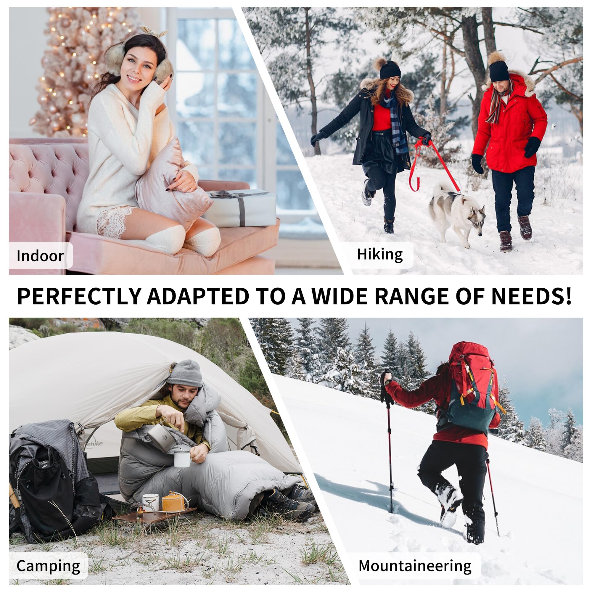 Naturehike Ultralight Goose Down Sleeping Bag, 750FP Backpacking Sleeping Bag, Compact Waterproof Sleeping Bag for Adults & Kids, Cold-Weather Sleeping Bag for Camping, Hiking, Traveling