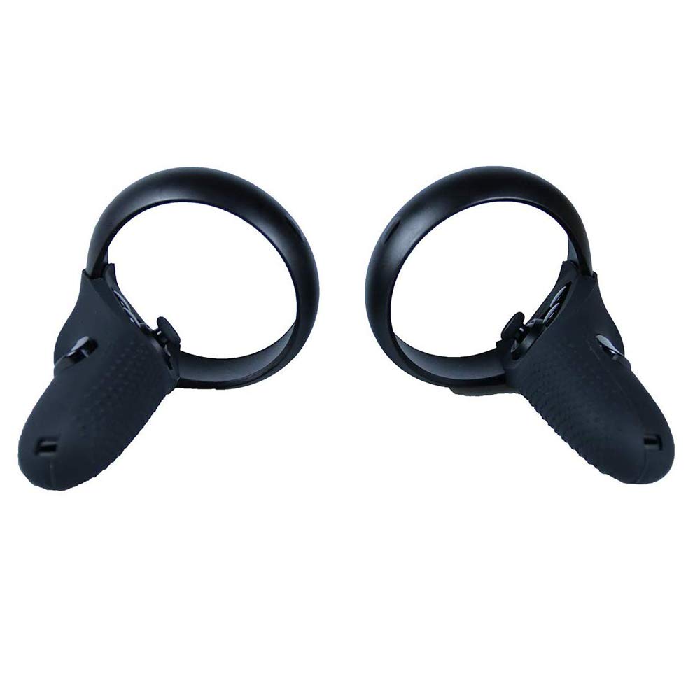 MASiKEN Touch Controller Grip Cover for Oculus Quest/ Oculus Rift S, Premium Silicone Protective Cover - Black