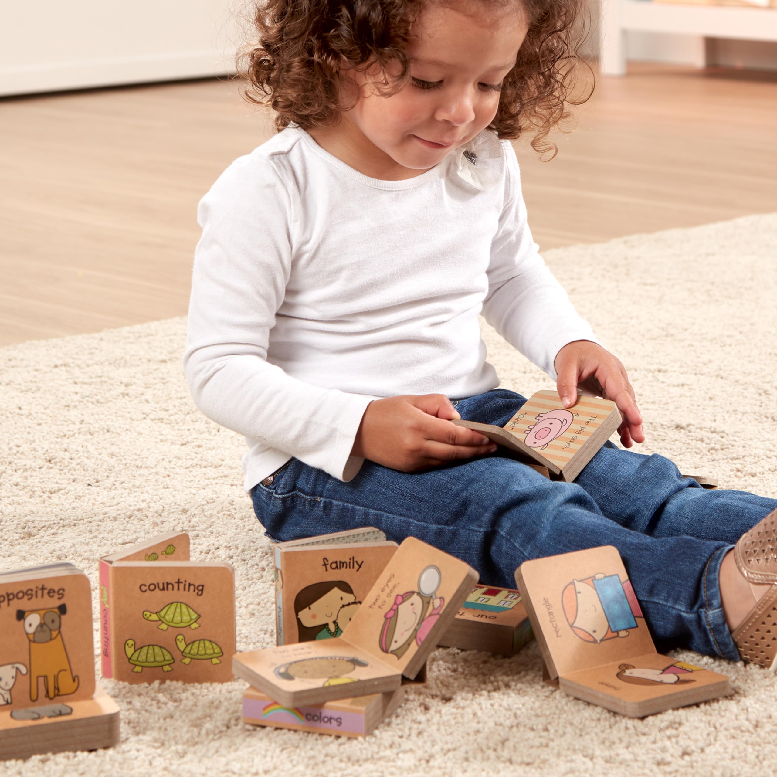 Melissa & Doug Children's Book - Natural Play Book Tower: Little Learning Books