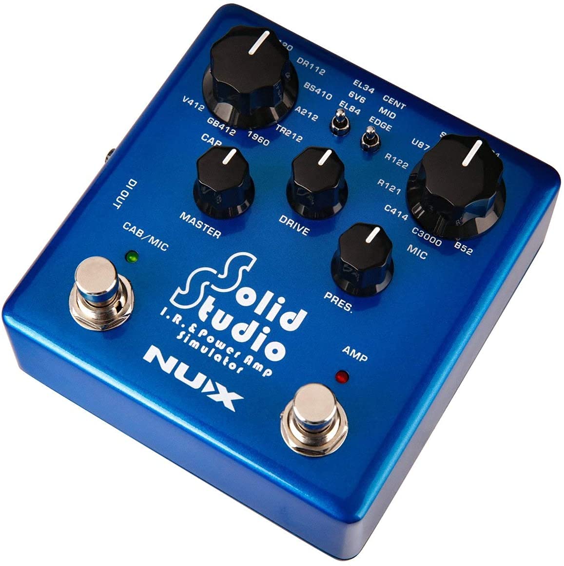 NUX Solid Studio IR Loader and Power Amp Simulator Pedal Bundle with Silver Snark Tuner and Dunlop Pick Pack