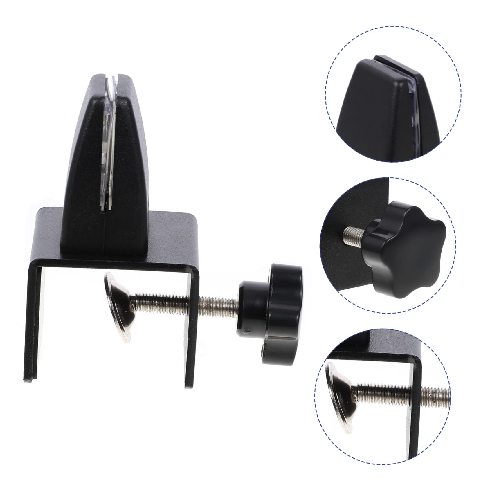 MAGICLULU 2pcs Partition Clip Glass Office Desk Mount Desk Partition Clamp Privacy Panel Clamp Adjustable c Shape Clamp Acrylic Desk Privacy Panel Clip Desktop Divider Aluminum Alloy