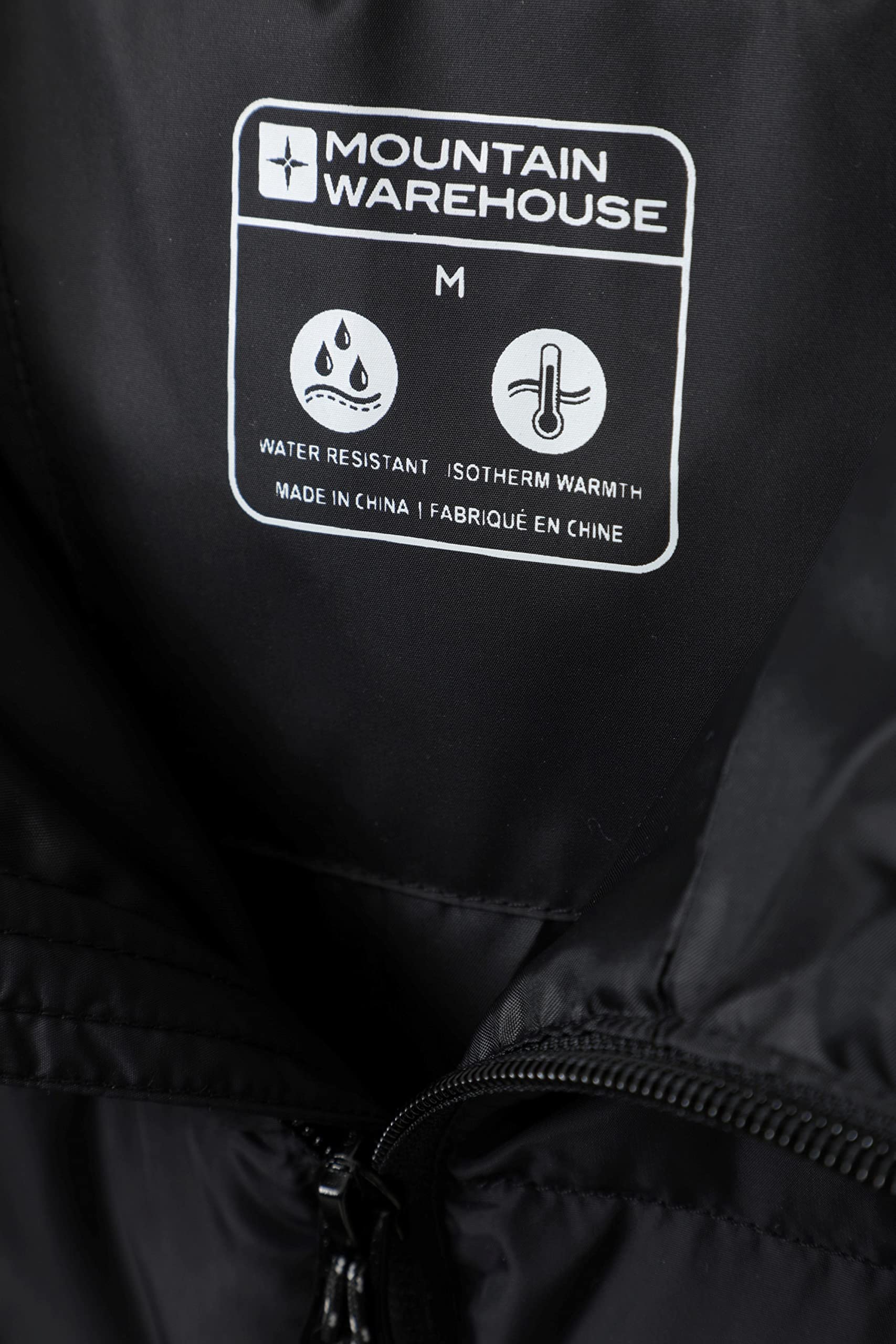 Mountain Warehouse Seasons Mens Winter Puffer Jacket - Padded Coat Black Medium