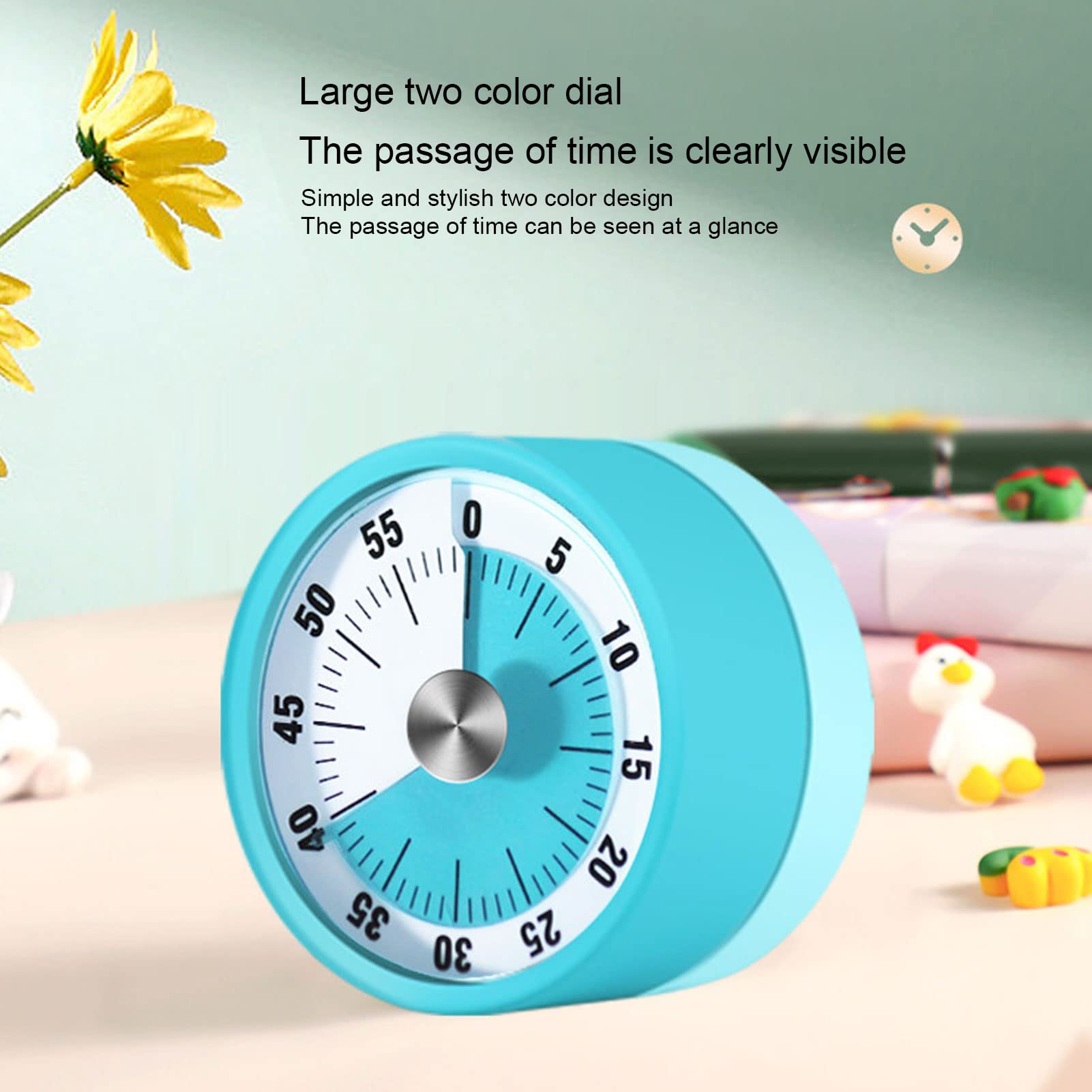 Stainless Steel Visual Timer Stainless Steel Kitchen Cooking Countdown Chef Modern Simple Stainless Steel Visual Timer