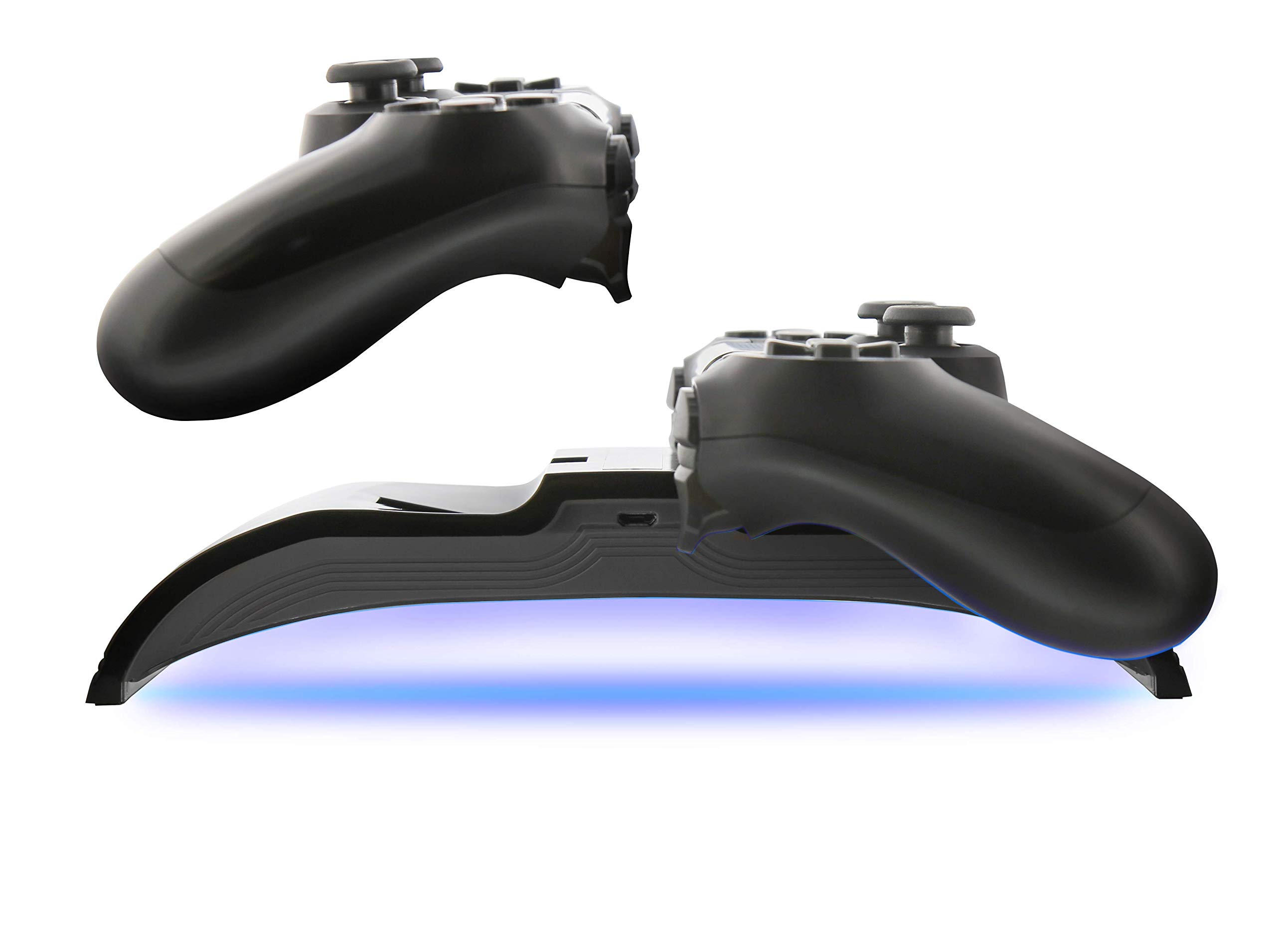 Nyko Charge Curve for PlayStation 4 - The Easiest Way to Charge your PS4 Controller - Drop and Charge Design - Low Profile - Blue Leds - Charges 2 Dualshock4 Controllers Simultaneously - PlayStation 4