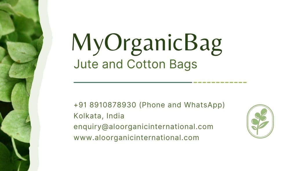 MyOrganicBag Handmade Jute Market Tote Bag with Bicycle Print, Durable Handle, Reinforced Bottom, Generous capacity, 12.5" tall x 17" wide x 7" deep β Made in India