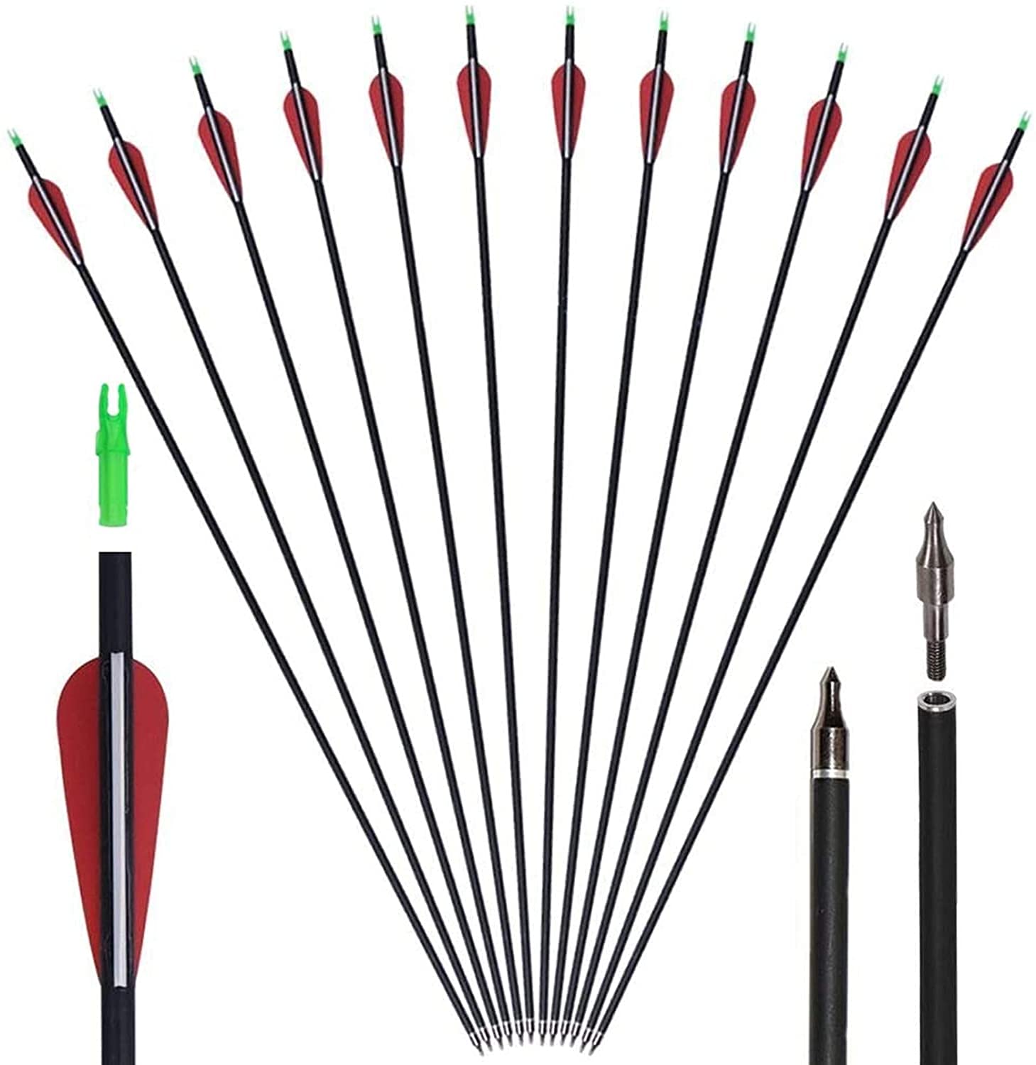 Monleap Recurve Bow and Arrows for Adults 60" Archery Set Right Hand Longbow 30-60lb Wood Riser Takedown Bow Arrow Quiver for Beginner to Intermediate Shooting Hunting（30LB）
