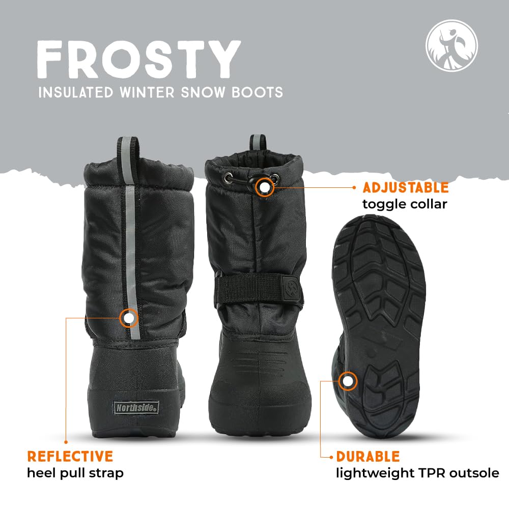 Northside girls Frosty Snow Boot, Purple/Mint, 4 Toddler US