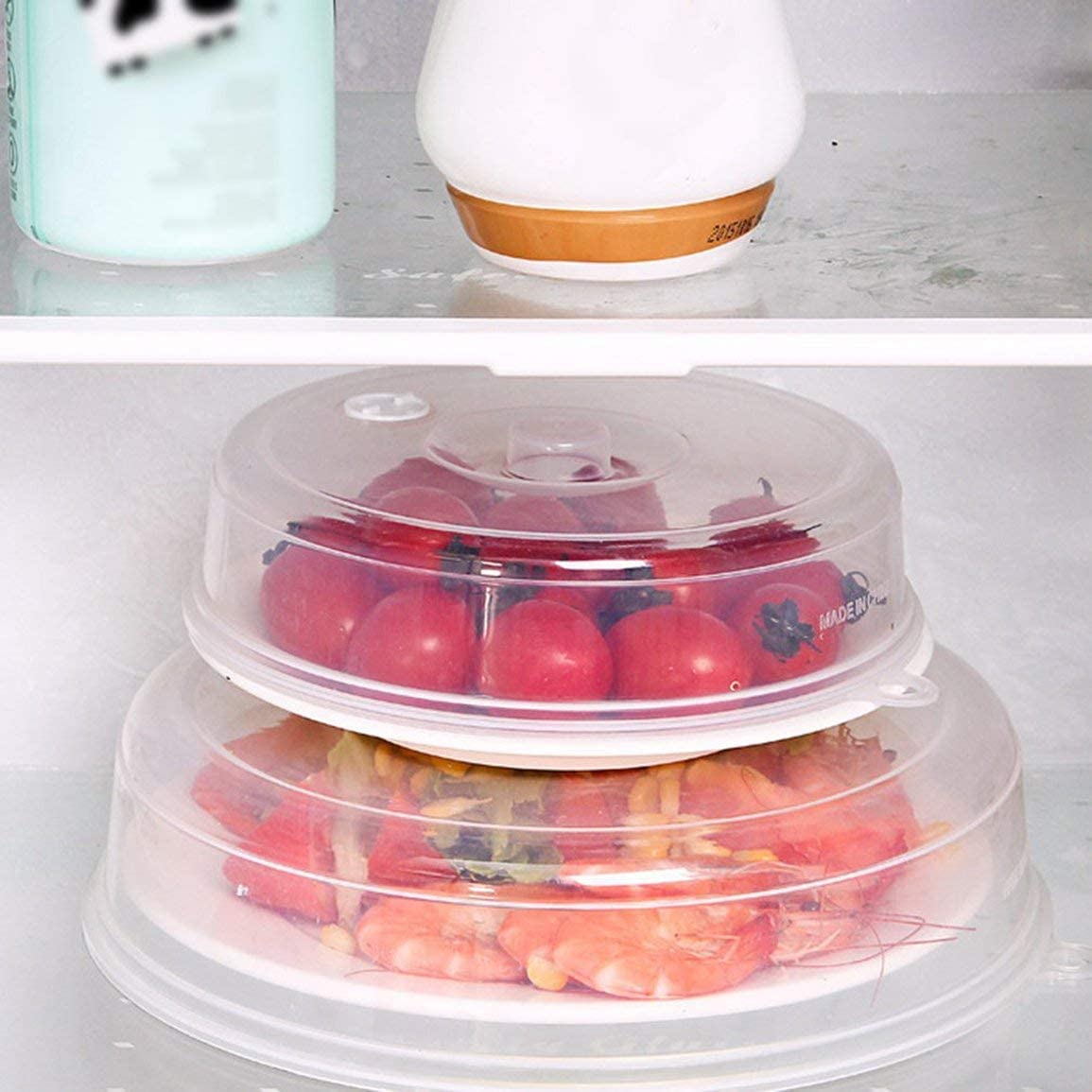 U-M Microwave Plate Cover with Steam Vents Dish Cover Microwave Splatter Cover Attractive