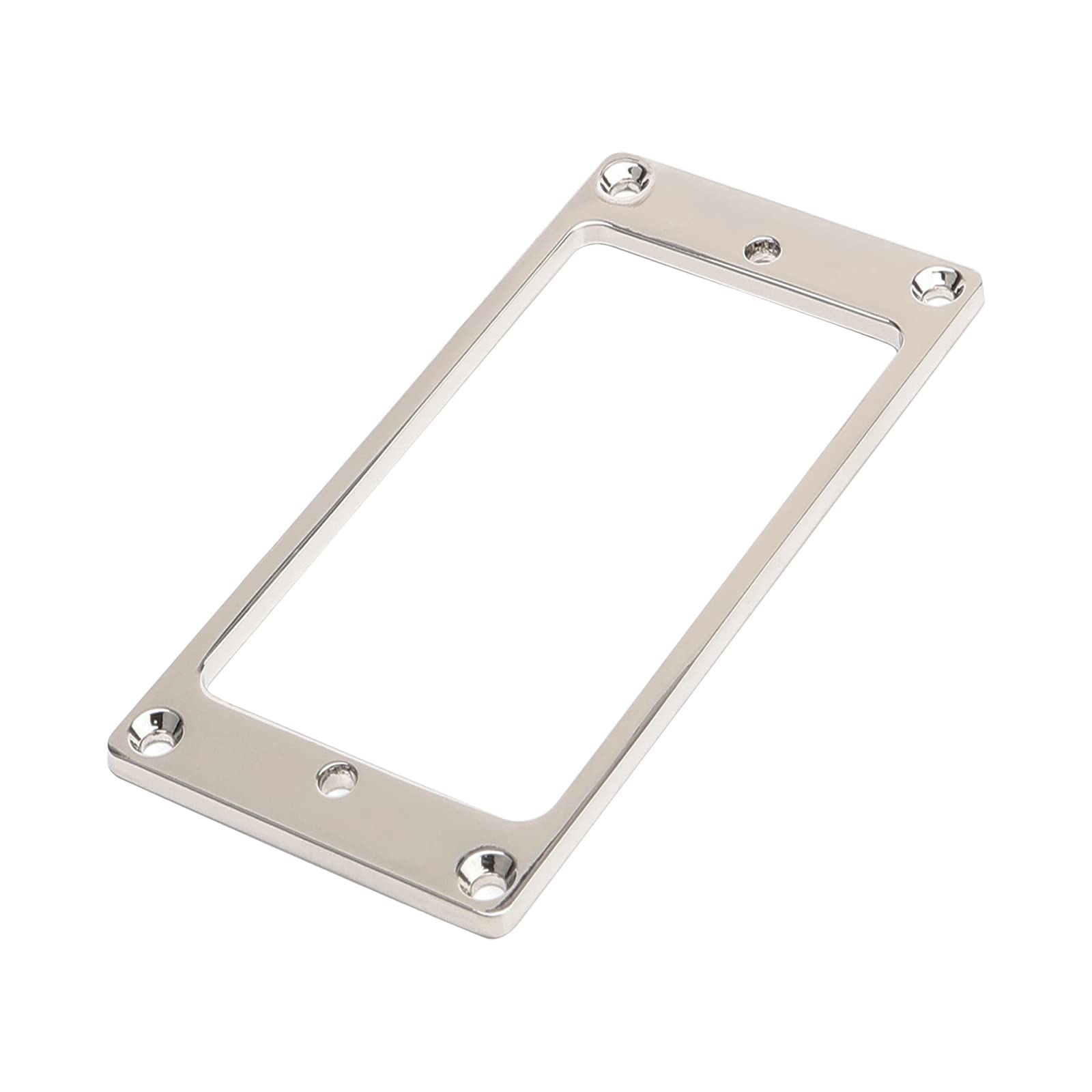Metal Flat Electric Guitar Humbucker Pickup Ring, Frame Mounting Ring, Bridge Neck Pickups Cover Frame Replacement Part, Pack of 2 (chorme)