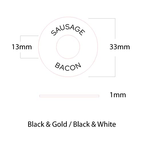 StrathVegas Toggle Shields (Black and Gold)