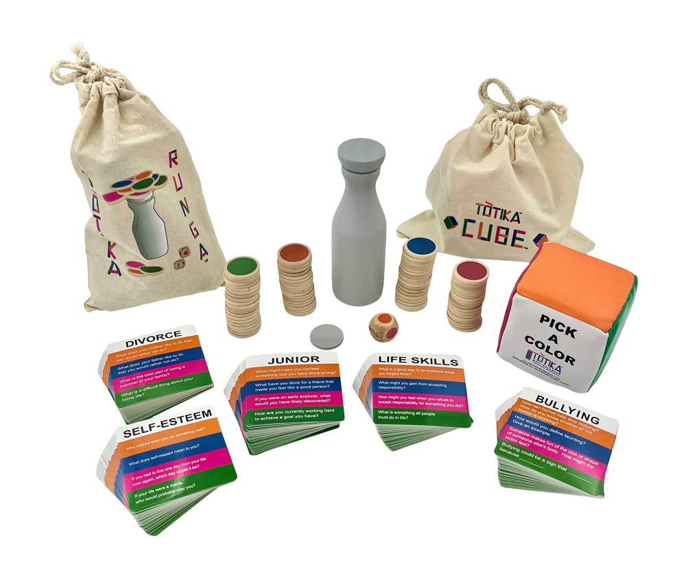 Totika Runga and Cube Five Deck Set (Self-Esteem/Life Skills/Divorce/Bullying/Junior)