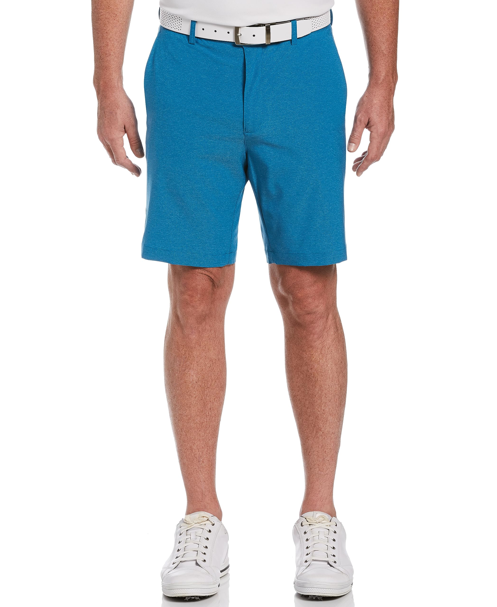 PGA TOUR Men's Flat Front Eco Dobby Back Golf Short, Tradedawn Heather, 40