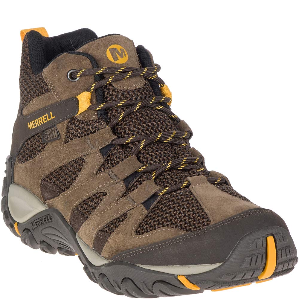 Merrell mens Alverstone Mid Wp Hiking Boot, Merrell Stone, 13 Wide US