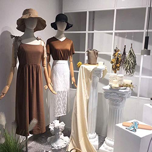 Mannequin Torso Mannequin Dress Form Torso Apparel Jewelry Display Stand Female Tailors Dummy Dressmakers Dummies Fashion Torso Body Display Bust with Solid Wood Arm Rota