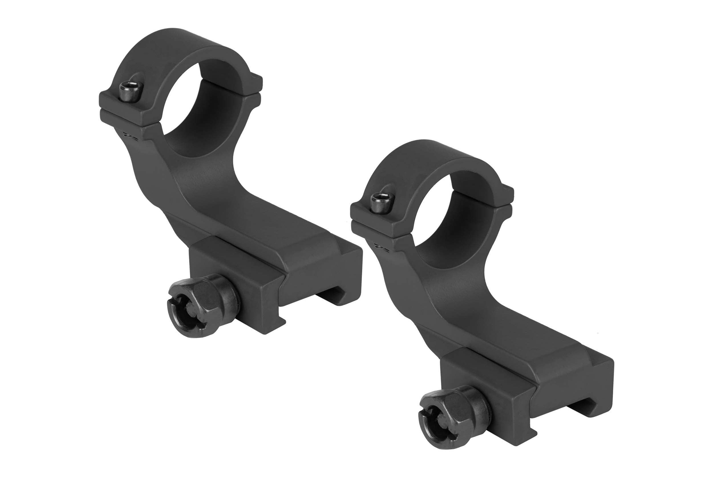Monstrum 2-7x32 Rifle Scope with Rangefinder Reticle | Monstrum Offset Picatinny Scope Rings | Bundle