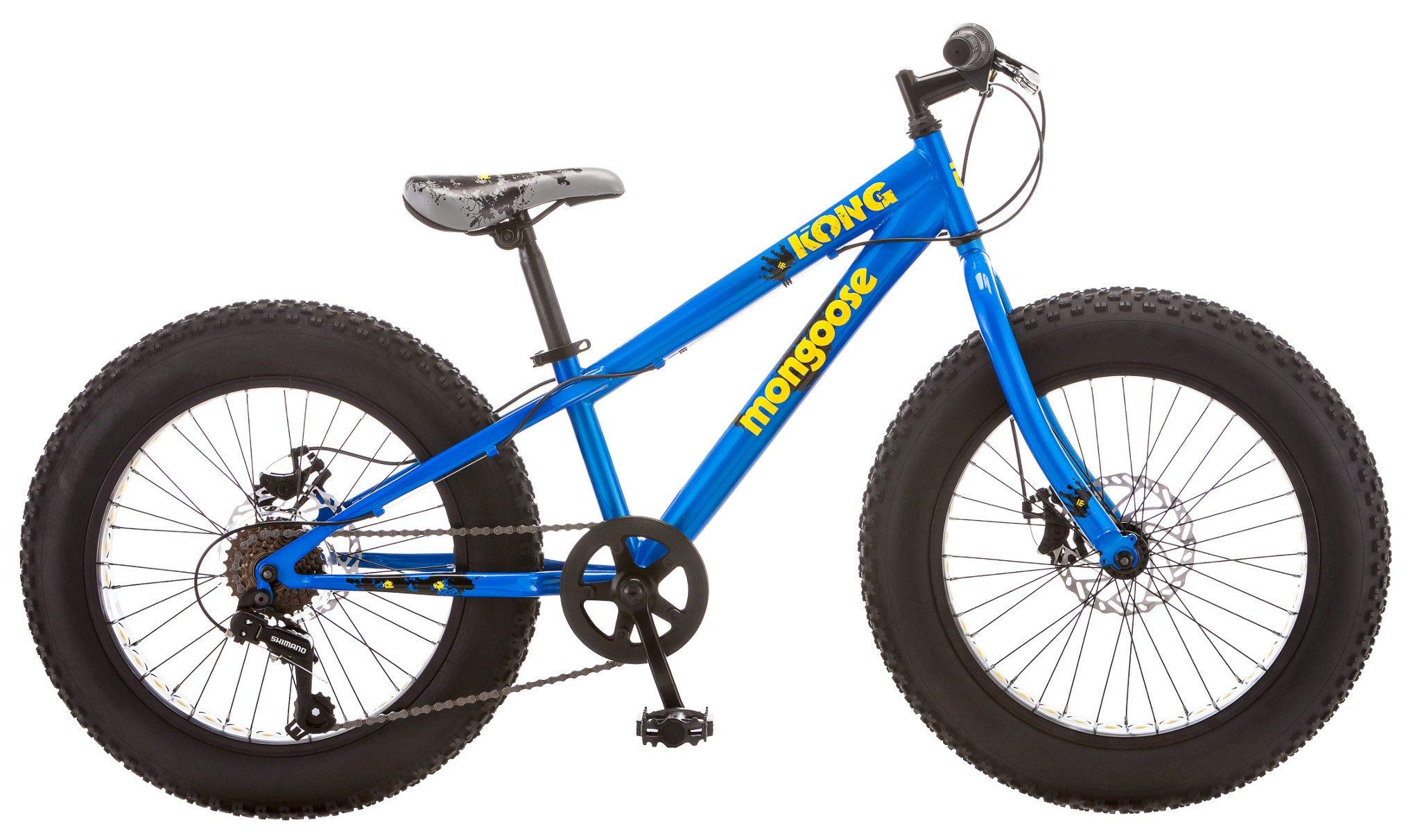 Mongoose Kong Fat Tire Mountain Bike for Kids, 20-Inch Wheels, Blue