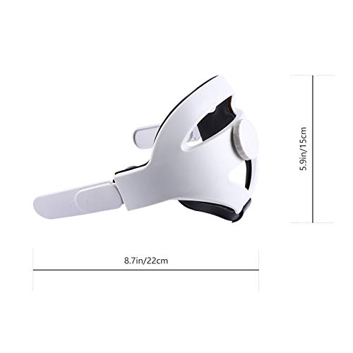 OSALADI Vr Head Strap Adjustable Head Strap Comfortable Head Strap Replacement Reduce Pressure Compatible with 2 White Helmet Headphones Helmet Headphones Helmet Headphones Helmet Headphones