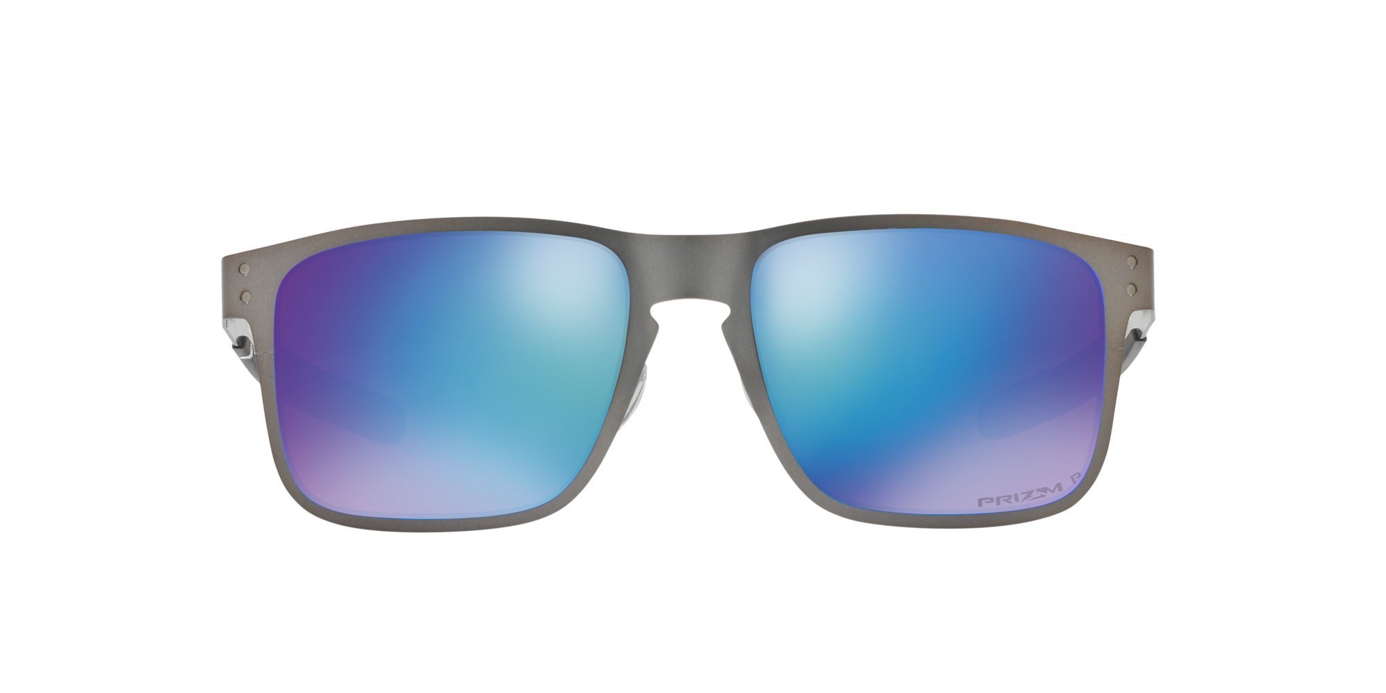 Oakley OO4123 Holbrook Metal Sunglasses + Vision Group Accessories Bundle (Matte Gunmetal/Prizm Sapphr Iridium Polarized (412307))