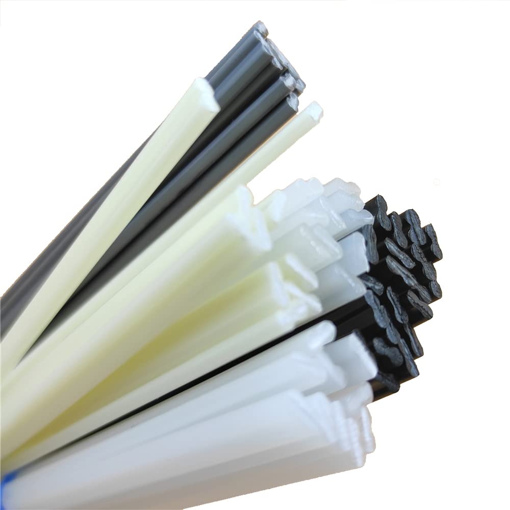 WOLODARSK 40pcs Plastic Welding Rods 200mm Length ABS/PP/PVC/PE Welding Sticks 5x2mm For Plastic Welder ?Each 10pcs welding rods