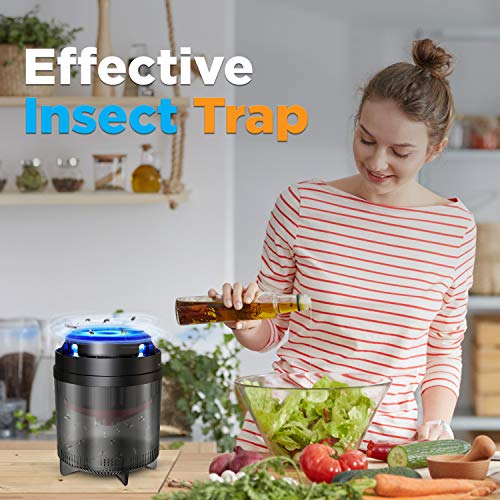 White Kaiman Bug and Flying Insect Trap | Indoor Fly, Gnat, and Mosquito Trap W/Easy Plug & Leave Design -