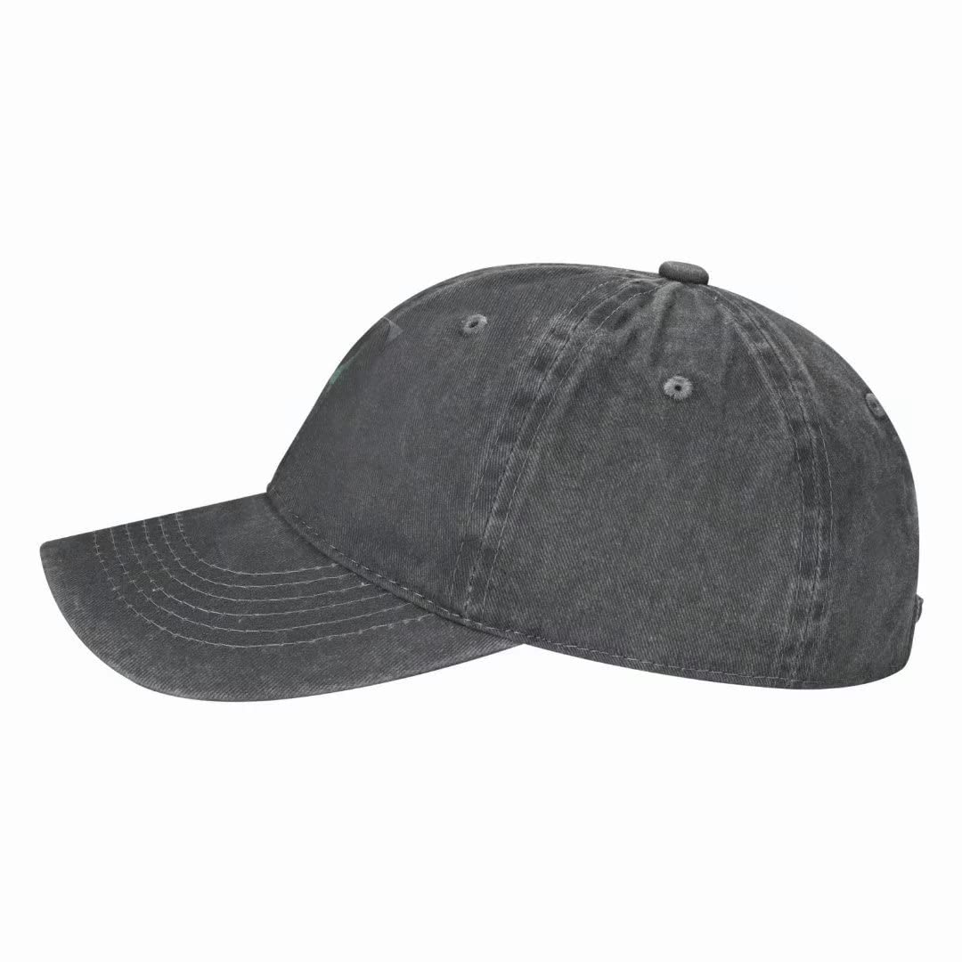 ROGER FEDERER Hat Cotton Snapback Classic Denim Cap for Men Women Adjustable Deep Heather
