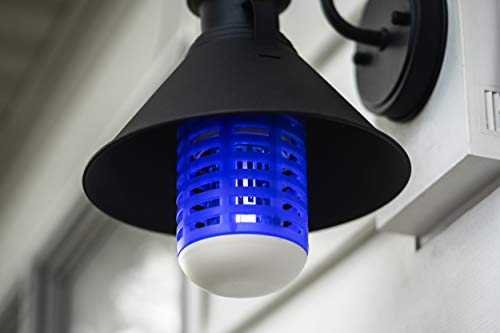 White Kaiman UV-A 5WATT Bug Zapper Electric Bulb for Indoor & Covered Outdoors 500volts (White Zapper)