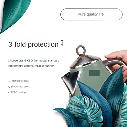 MMSEKT Camping Kettle Vintage Electric Kettle 304 Stainless Steel Automatic Power off Household kitchen appliances electric teapot