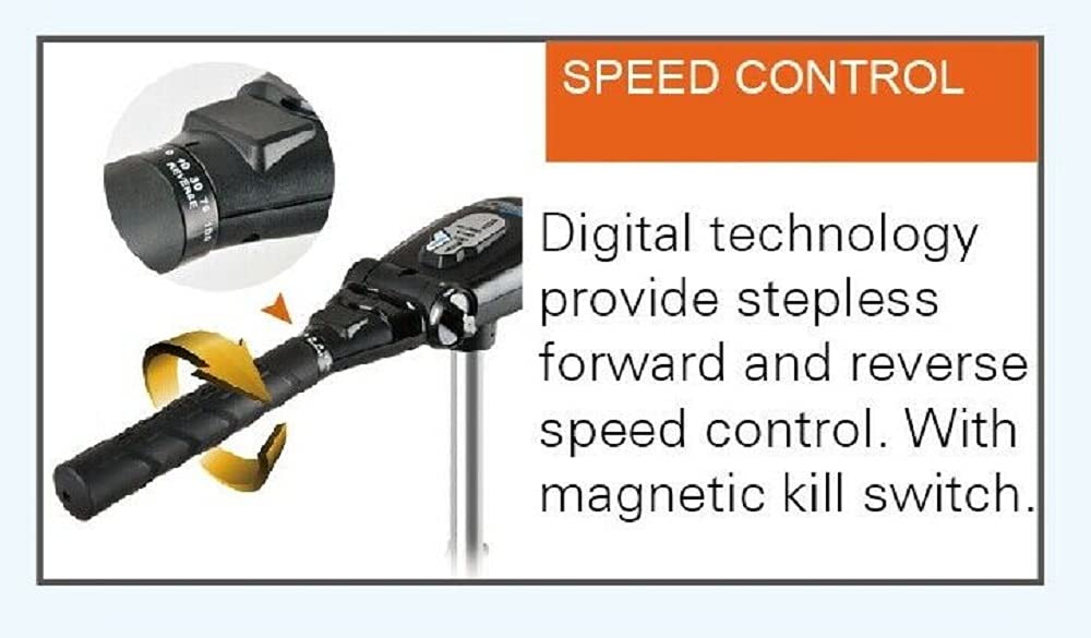 PARKHO HASWING Electric Trolling Motor β 24V 5 HP Power 39.4 Inch Shaft Protruar Brushless Transom Mount Bracket Stepless Speed Control Boat Fishing Saltwater Freshwater 50719