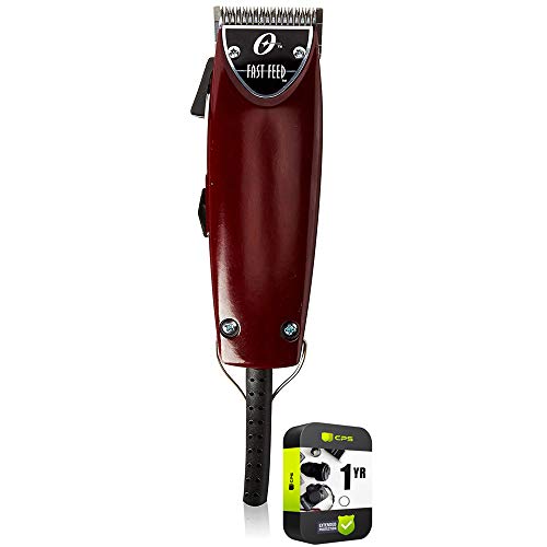 Oster 076023-510-001 Fast Feed Adjustable Pivot Motor Clipper Bundle with 1 YR CPS Enhanced Protection Pack