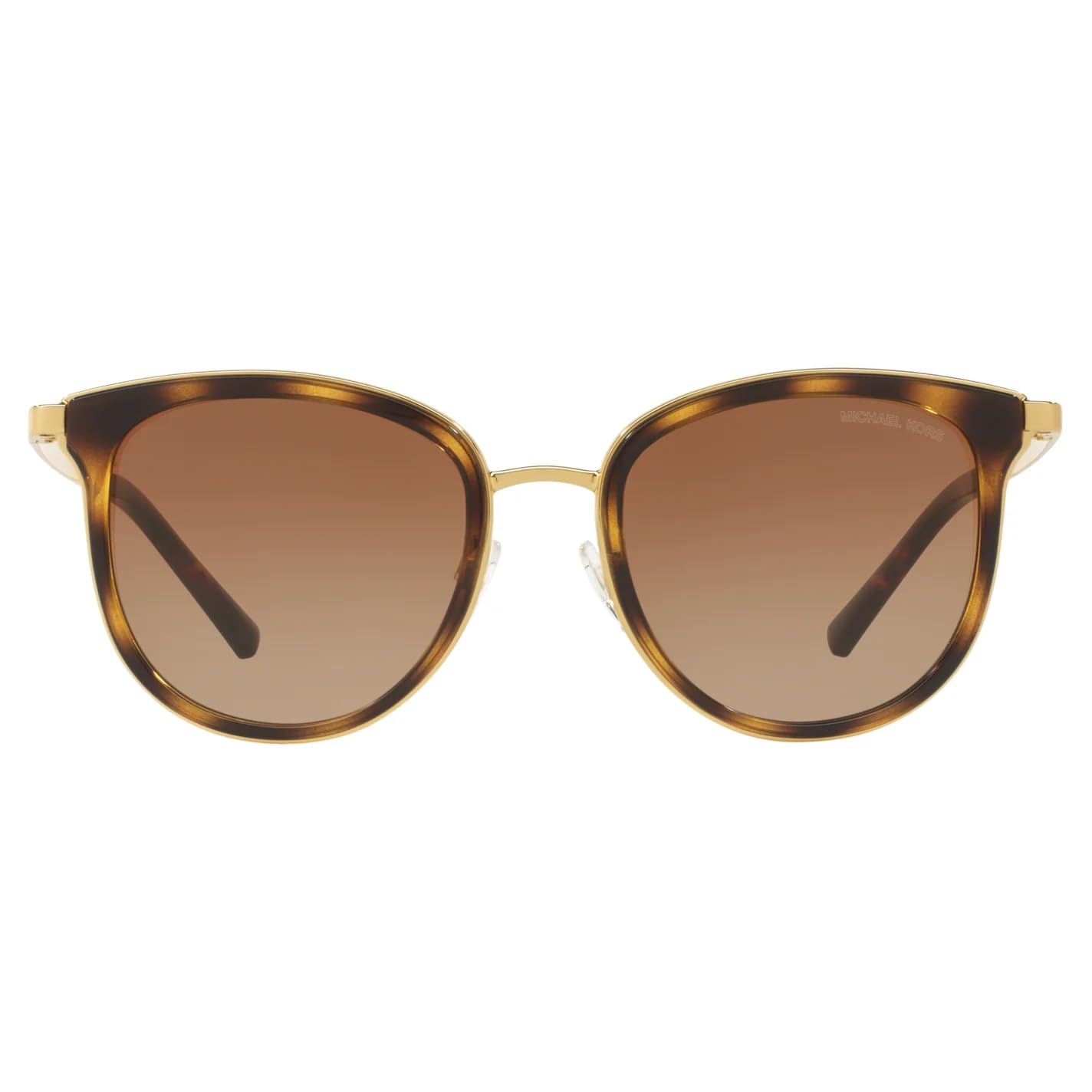 Michael Kors Woman Sunglasses Dark Tortoise/Gold Frame, Brown Gradient Lenses, 54MM