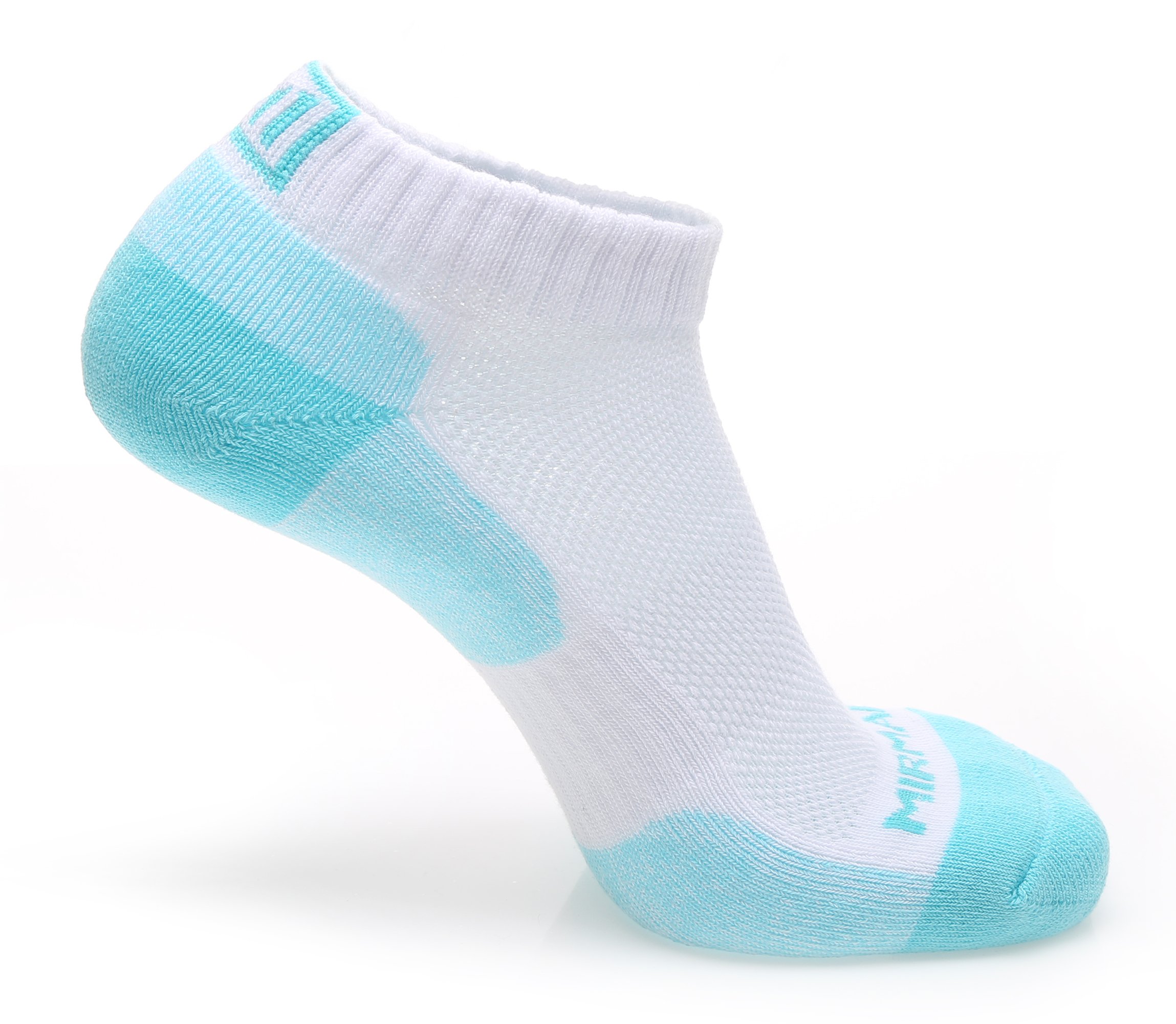 MIRMARU 401M High Performance 6 Pairs Low Cut Athletic Running Cushion Socks (3W/Black,3W/Grey)