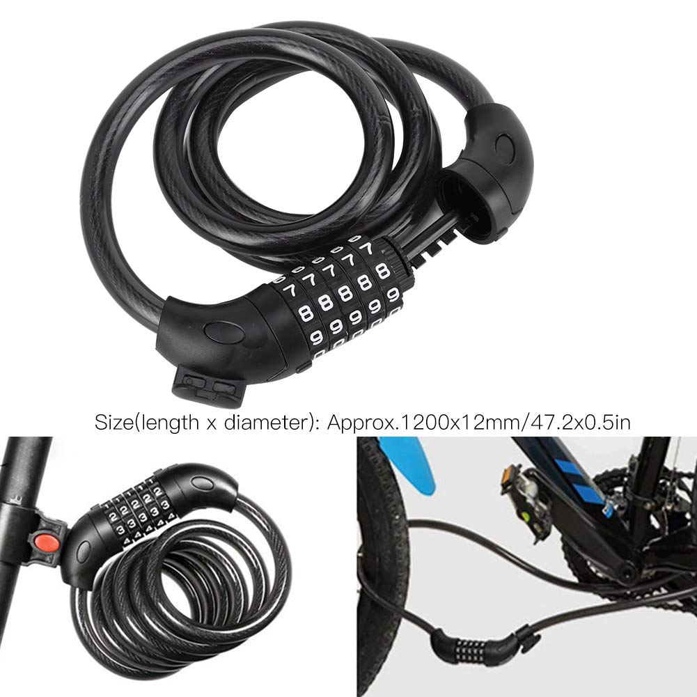 Security Bike Lock Electric Mountain Bike Fixed Portable Anti-Theft Bar Lock Coding Lock