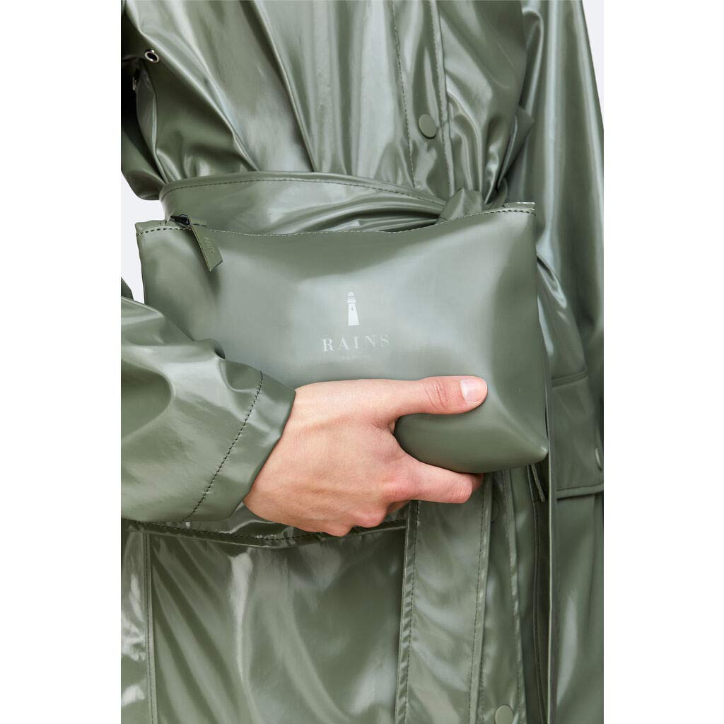 Rains Waterproof Cosmetic Bag | Shiny Olive