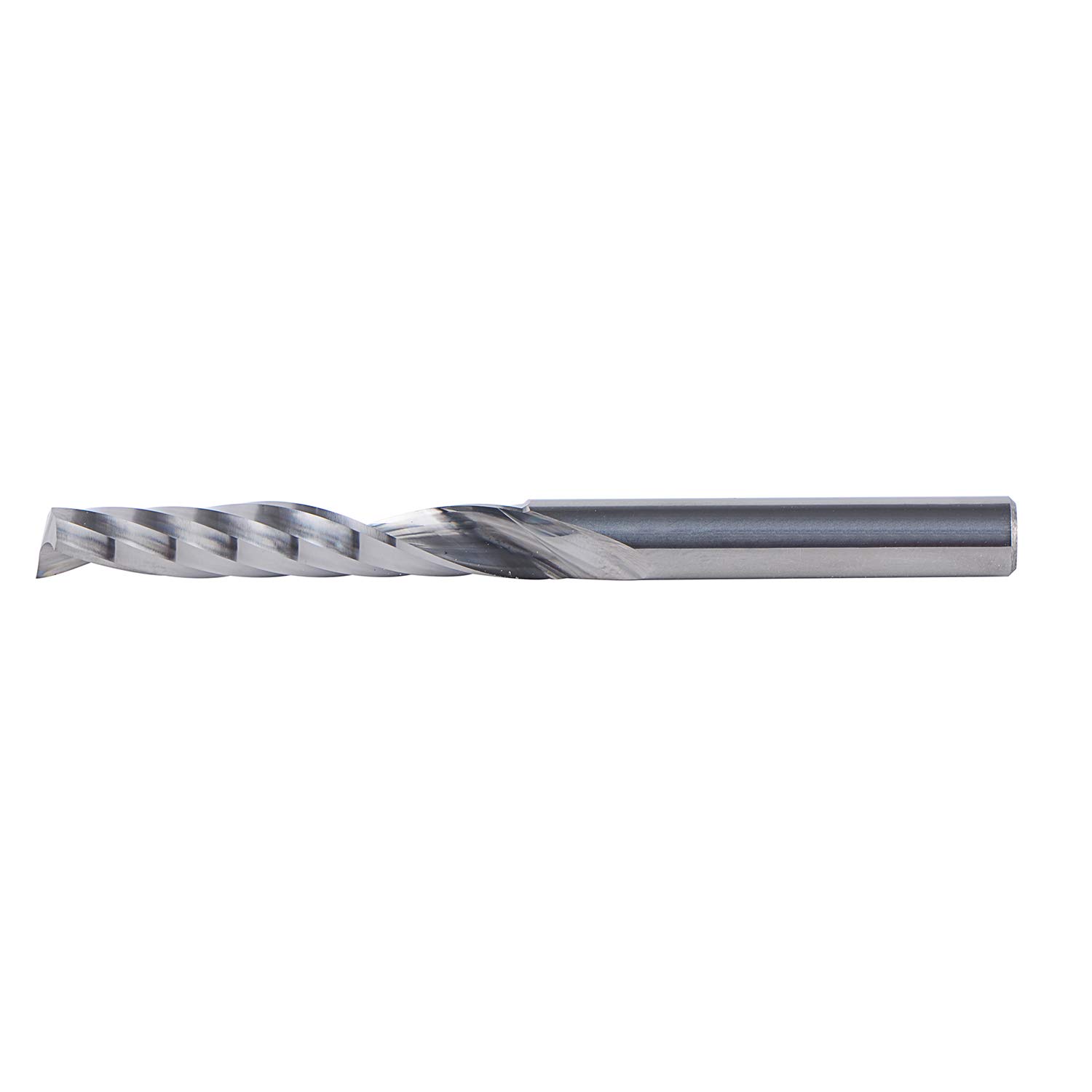 SpeTool Extra Long O Flute Spiral End Mill Carbide Router Bits 1-1/2 inch Cutting Length Single Flute Upcut for Acrylic PVC MDF Aluminum Cutter