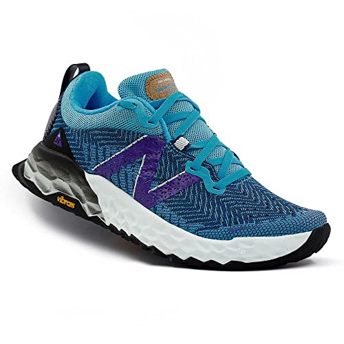New Balance Women's Fresh Foam Hierro V6 Trail Running Shoe, Virtual Sky/Sour Grape, 10
